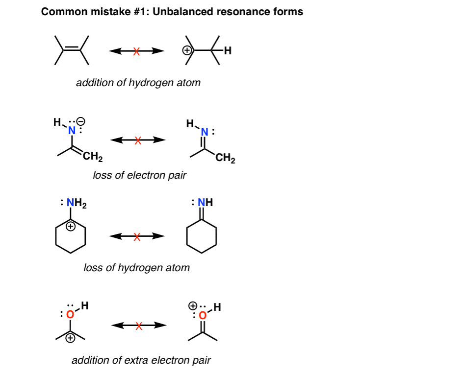 Drawing Resonance Structures 3 Common Mistakes To Avoid Drawing Resonance Structures 3 Common Mistakes To Avoid